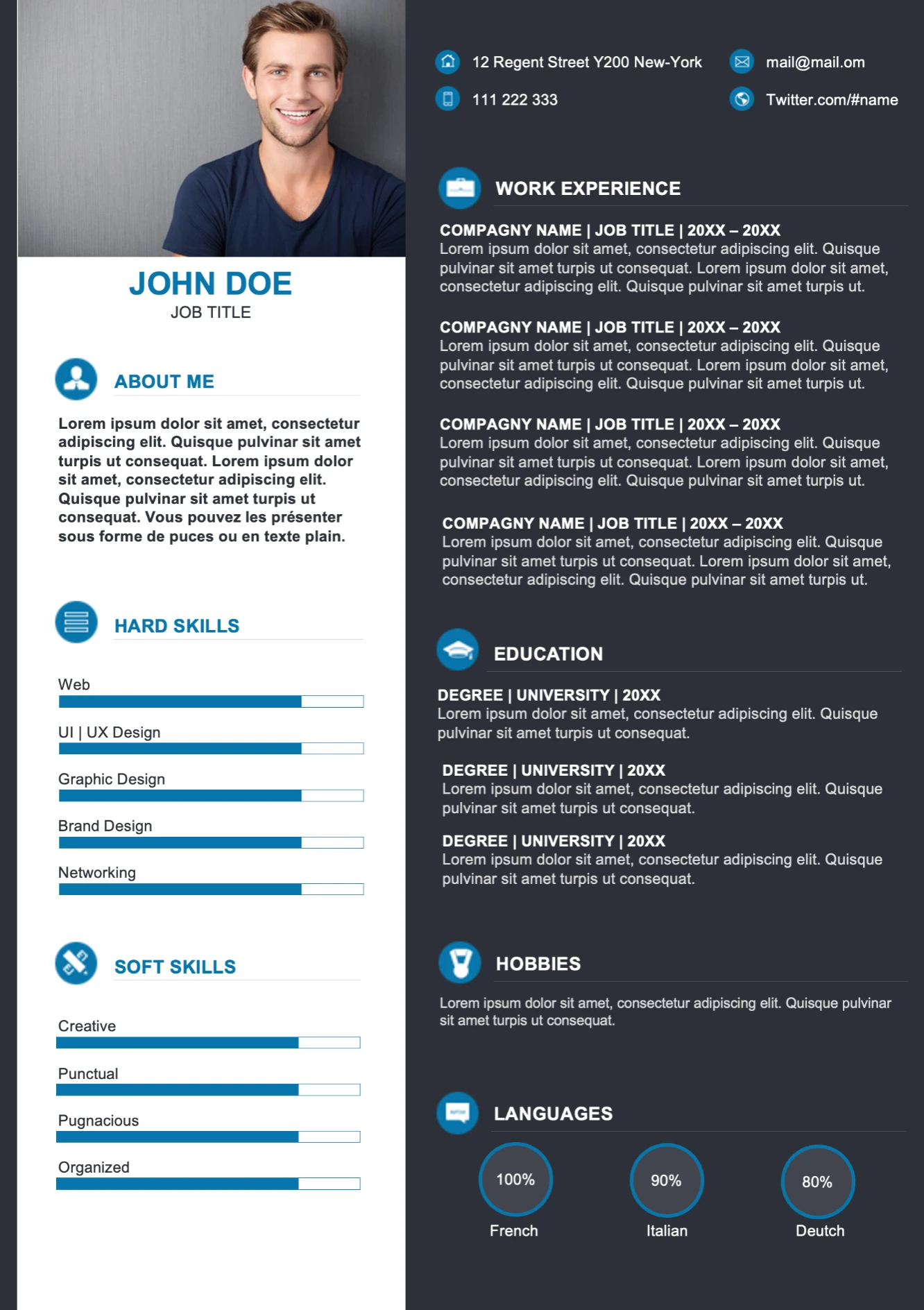 Full Resume Resume Template — Professional & Editable Example